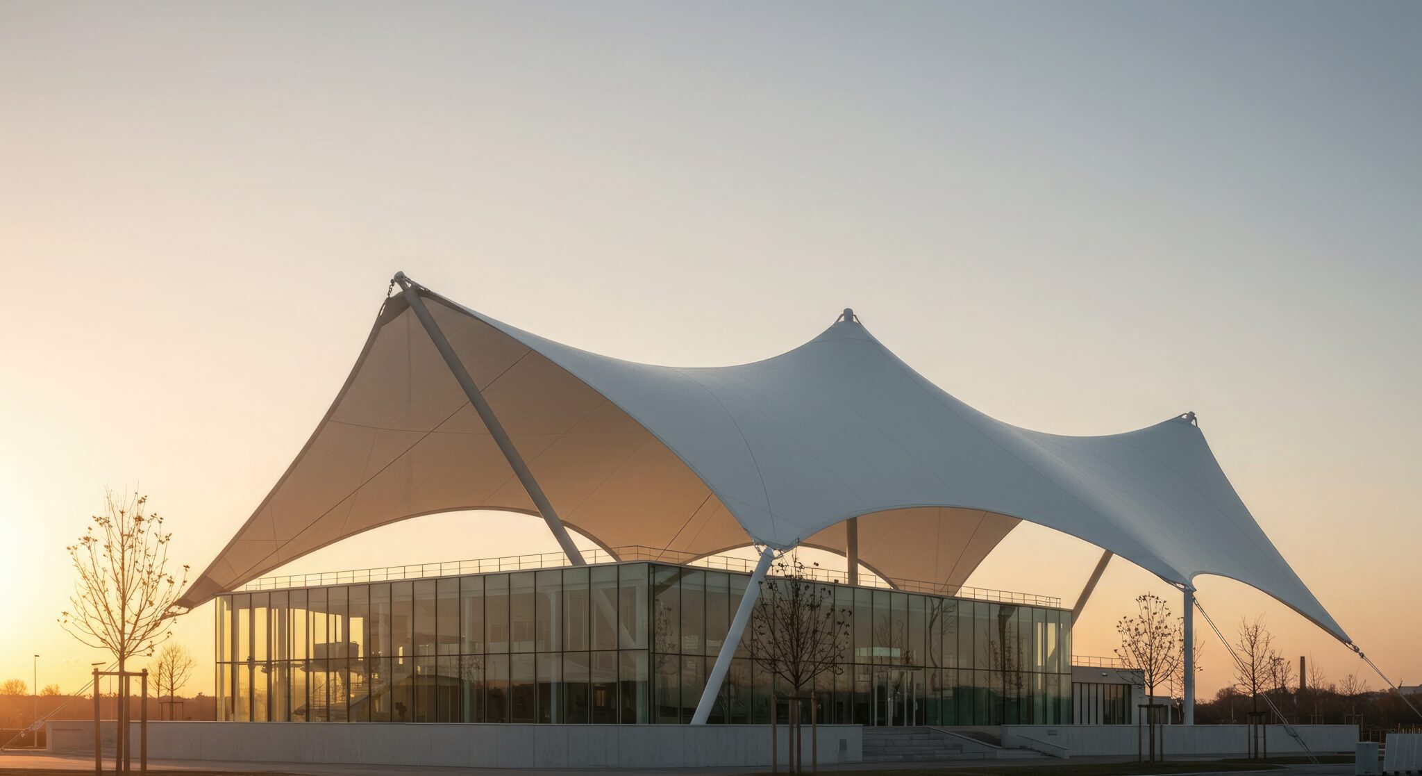 Tension Membrane Fabric Buildings vs Tensile Structures